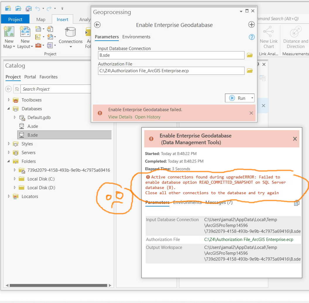 ArcGIS Enterprise (Pro 2.8.4): enabling enterprise... - Esri Community