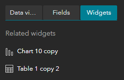 Table widget interacting with chart when you click... - Esri Community
