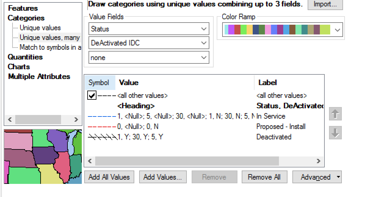 Solved Renderer Issue With Null Values And Duplicate Symb Esri