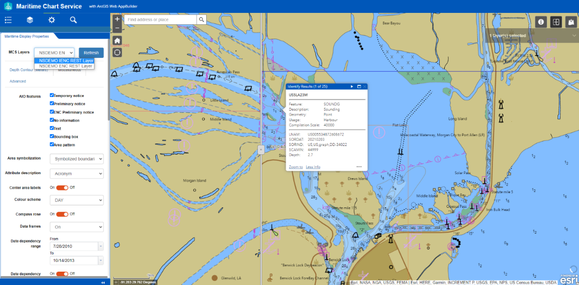 Maritime Chart Service enhancements at 11.0