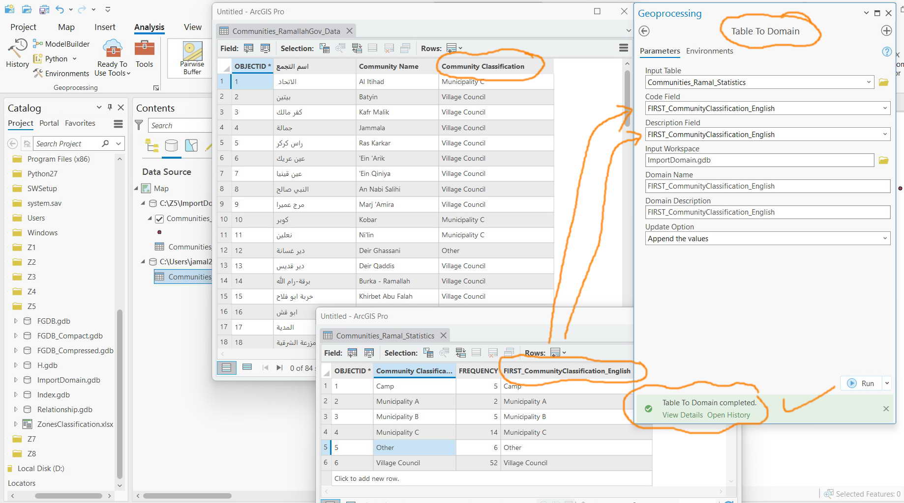 Solved: ArcGIS Pro 3.0.1: “table to domain” tool ends up w... - Esri ...