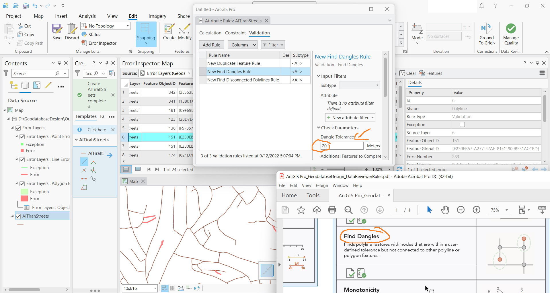 Solved: ArcGIS Pro 3.0.1: What is referred by the “dangle ... - Esri ...