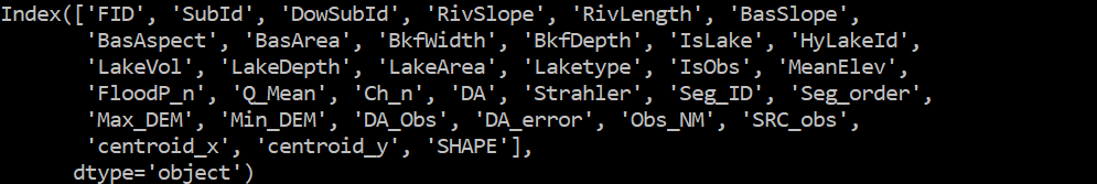 Solved: DataFrame.spatial.from_featureclass column names - Esri Community