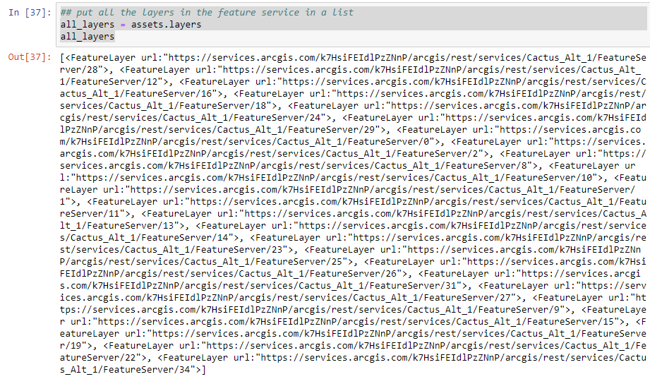 Solved: Can't create spatially enabled data frame from AGO... - Esri Community