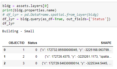 Solved: Can't create spatially enabled data frame from AGO... - Esri Community