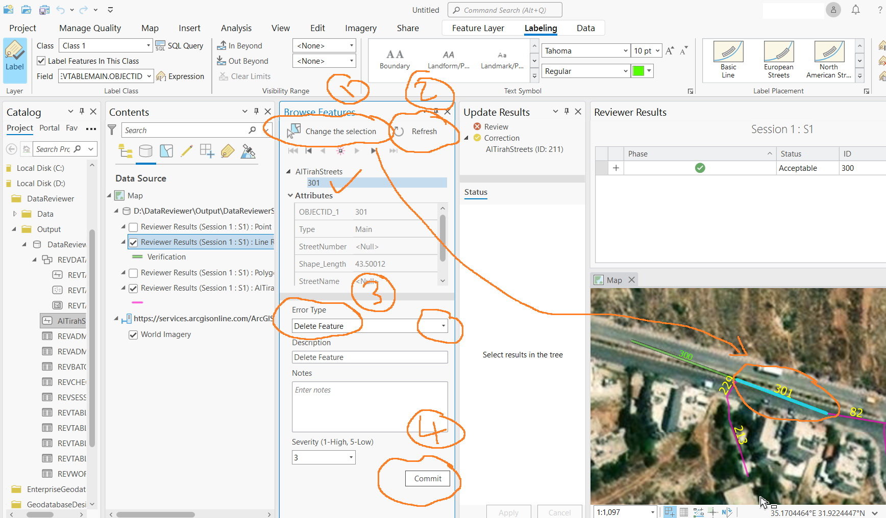 Solved: ArcGIS Pro 3.0.1: A record in the reviewer results... - Esri Community