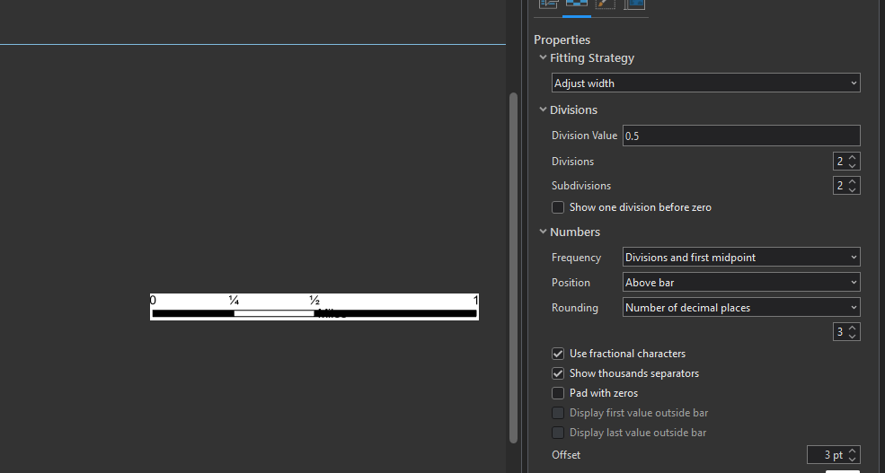 Improve consistency of 'use fractional characters'... - Esri Community