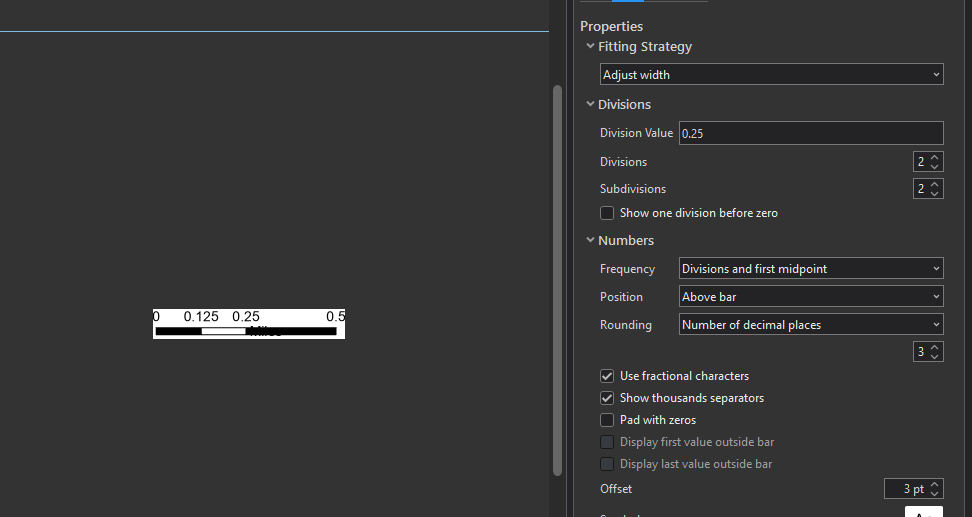 Improve consistency of 'use fractional characters'... - Esri Community