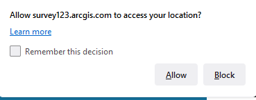 Solved: In Survey123, is it possible to not ask the user f... - Esri Community