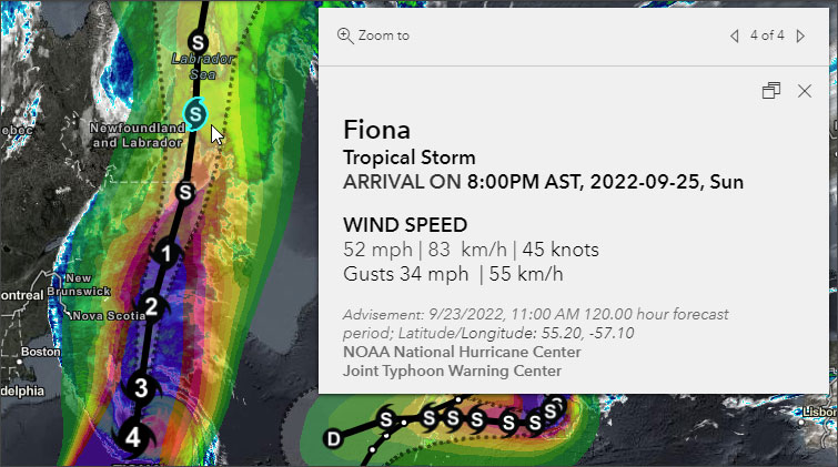 Map in a minute: Map a hurricane using ArcGIS Onli... - Esri Community
