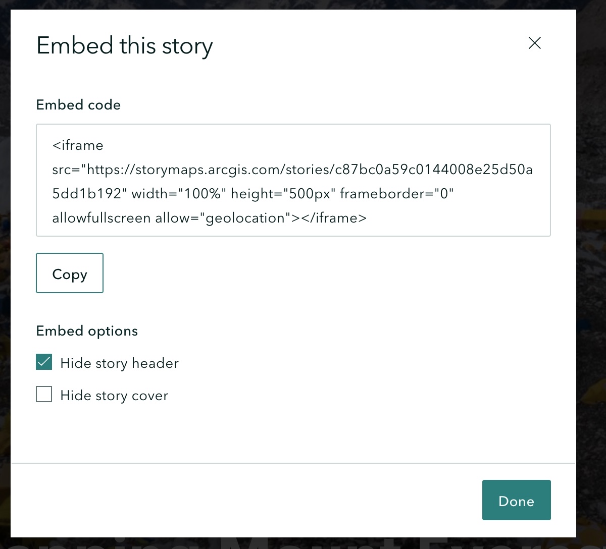 Solved: StoryMaps API - Esri Community