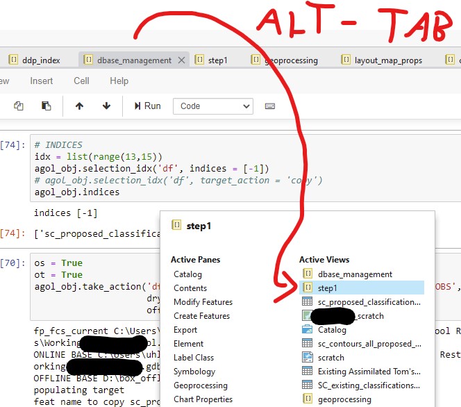 Solved: Pro 3.0 Views Alt-Tab and Notebook functionality b... - Esri Community