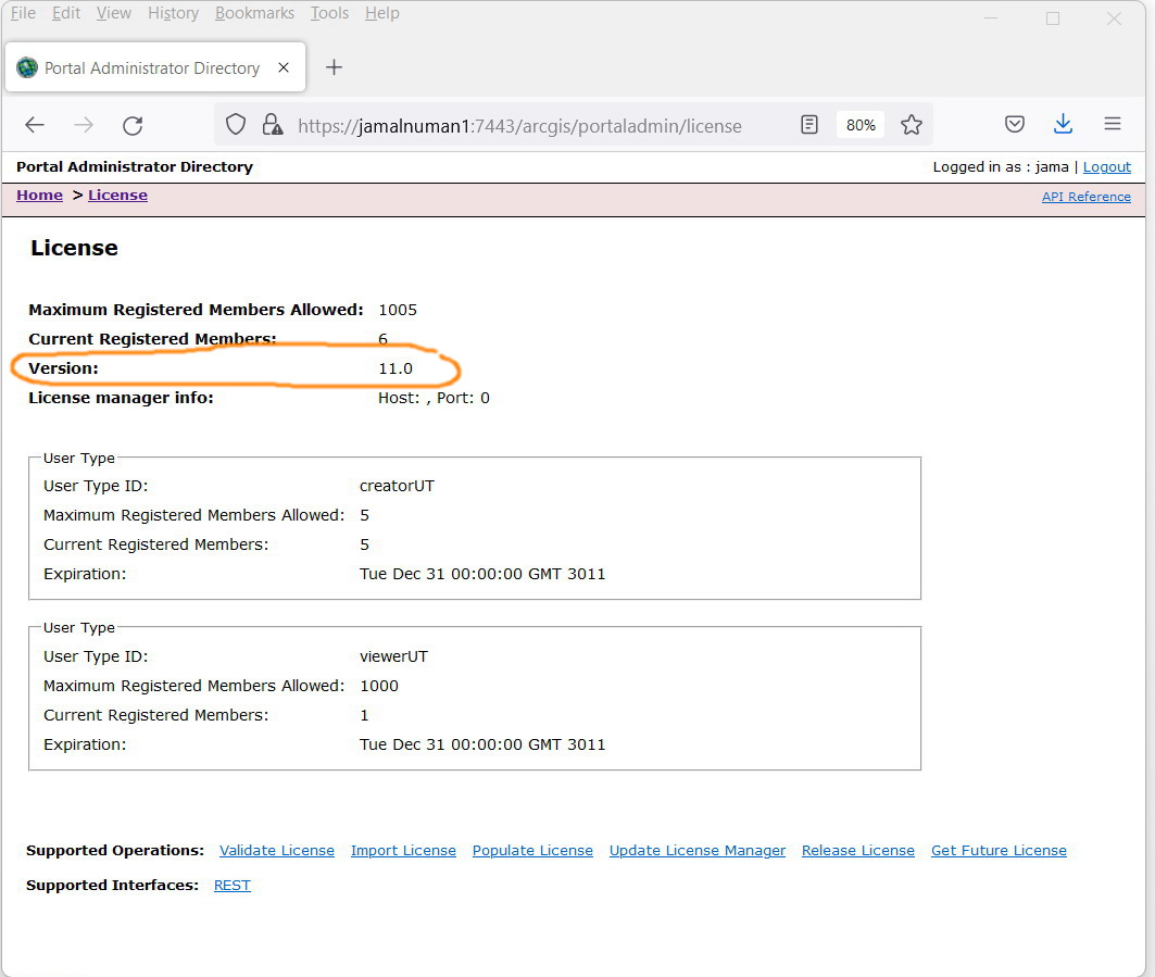 Solved: Portal for ArcGIS 11.0: How to identify the versio... - Esri Community