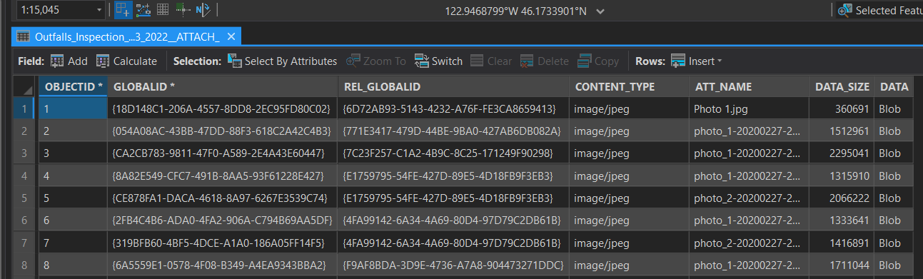 how to combine feature class with attachments with... - Esri Community