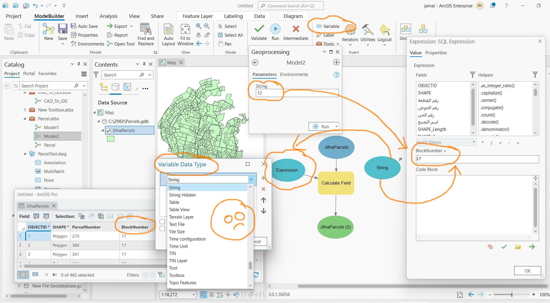 ArcGIS Pro 3.0.2: Which variable in the model buil... - Esri Community