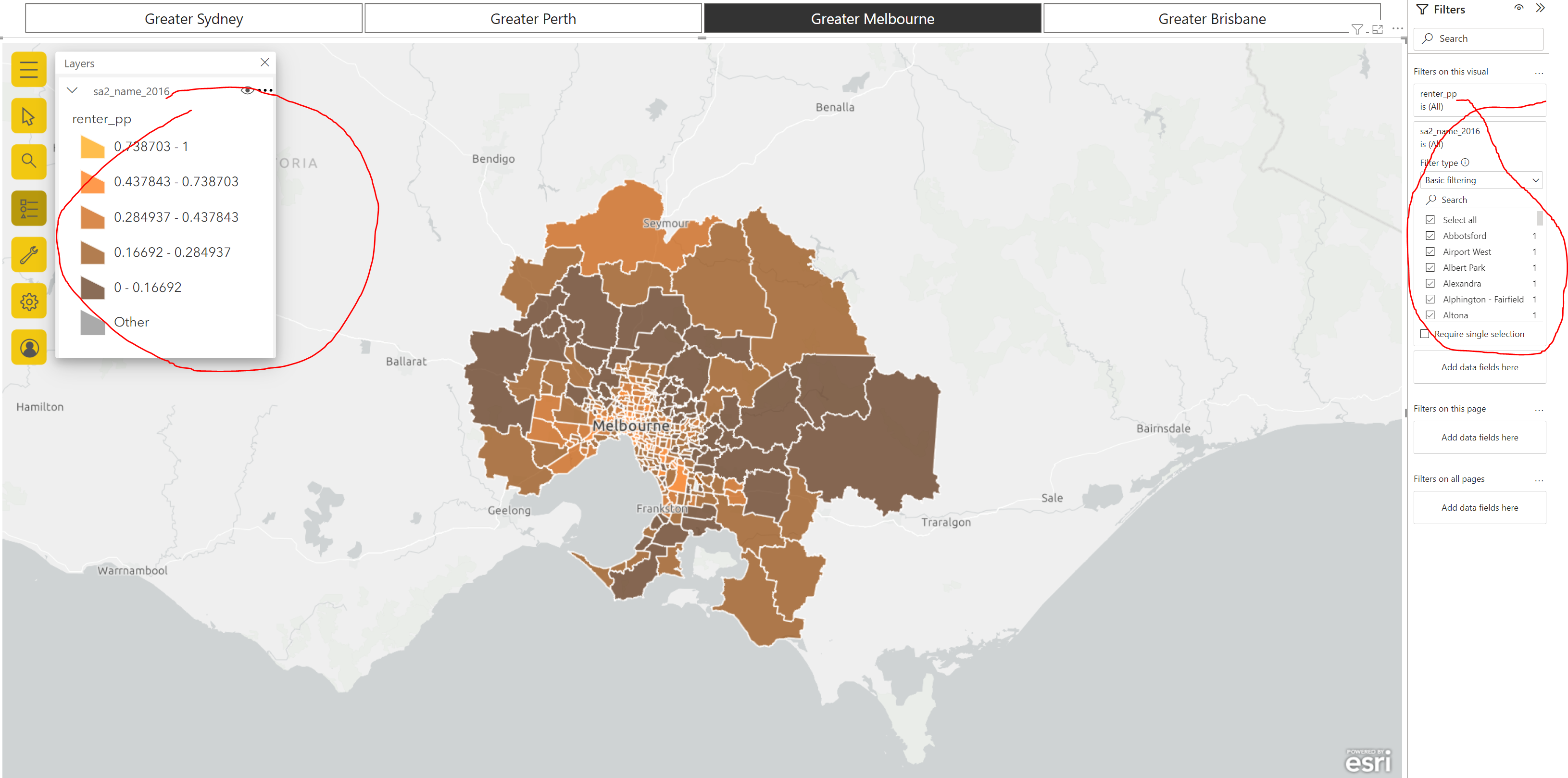 Reclassify map based on filtered data - Esri Community