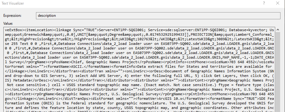 Solved: How to access to layer description/properties with... - Esri ...