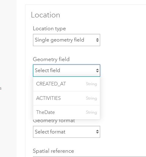 Location Field for Shapefile - Esri Community