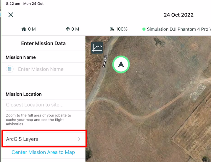 Display ArcGIS Online content on map during flight - Esri Community