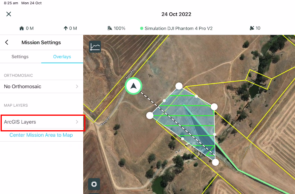 Display ArcGIS Online content on map during flight - Esri Community