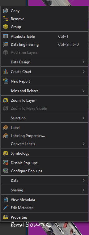 "Reveal Source" or "Go to data source location" fr... - Esri Community