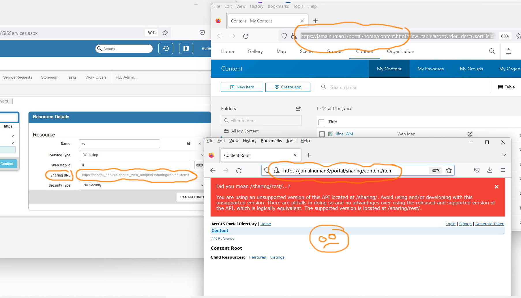 Arcgis Enterprise 11 0 Why The Sharing Url Fails Esri Community