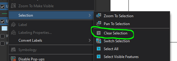 Deselect Shortcut Key - Esri Community