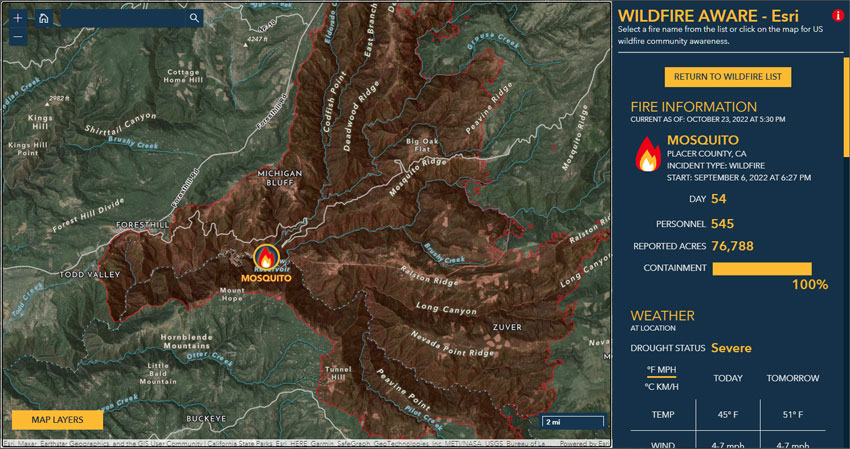 How Wildfire Aware was designed an implemented - Esri Community