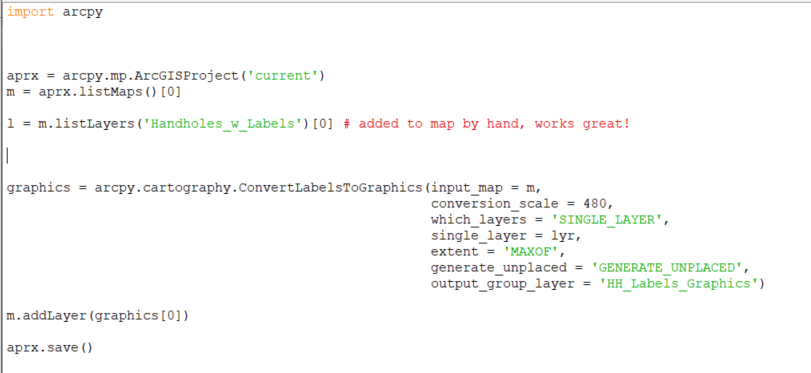 Solved: Convert Labels to Graphics CIM Path error - Esri Community