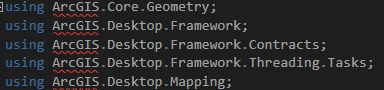 Solved: ArcGIS namespaces not found - Esri Community