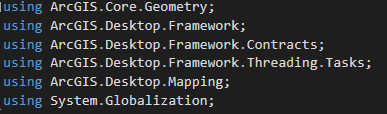 Solved: ArcGIS namespaces not found - Esri Community