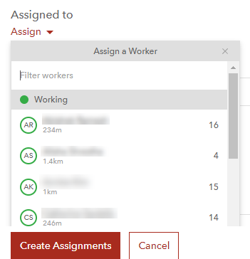 Solved: Bug with creating assignments - Esri Community