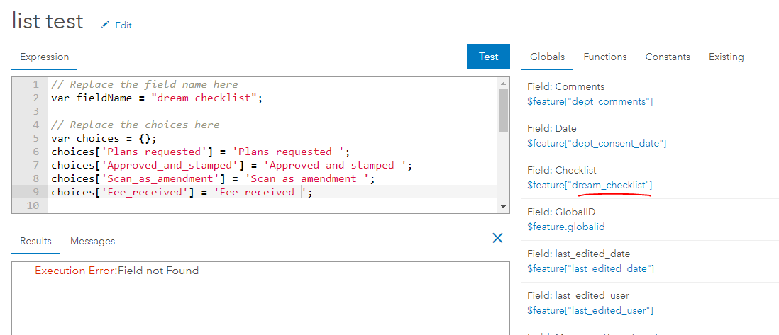 Labels for Multiple Choice Questions Using Arcade - Esri Community