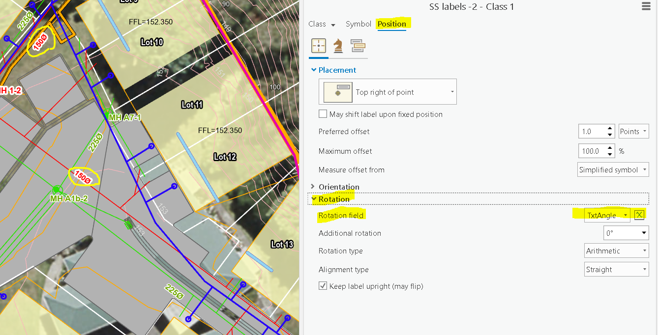 Rotating labels - Esri Community