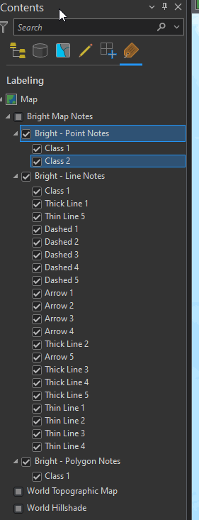 Toggle labeling with multiple layers selected - Esri Community
