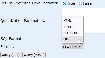 How to open .pbf files queried on FeatureService? - Esri Community