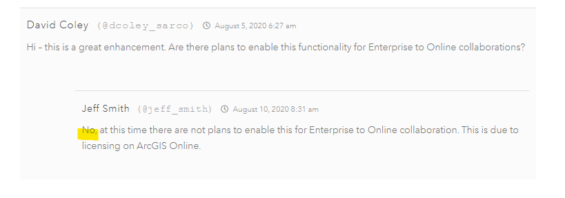 Portal to AGOL Distributed Collaboration asking fo... - Esri Community