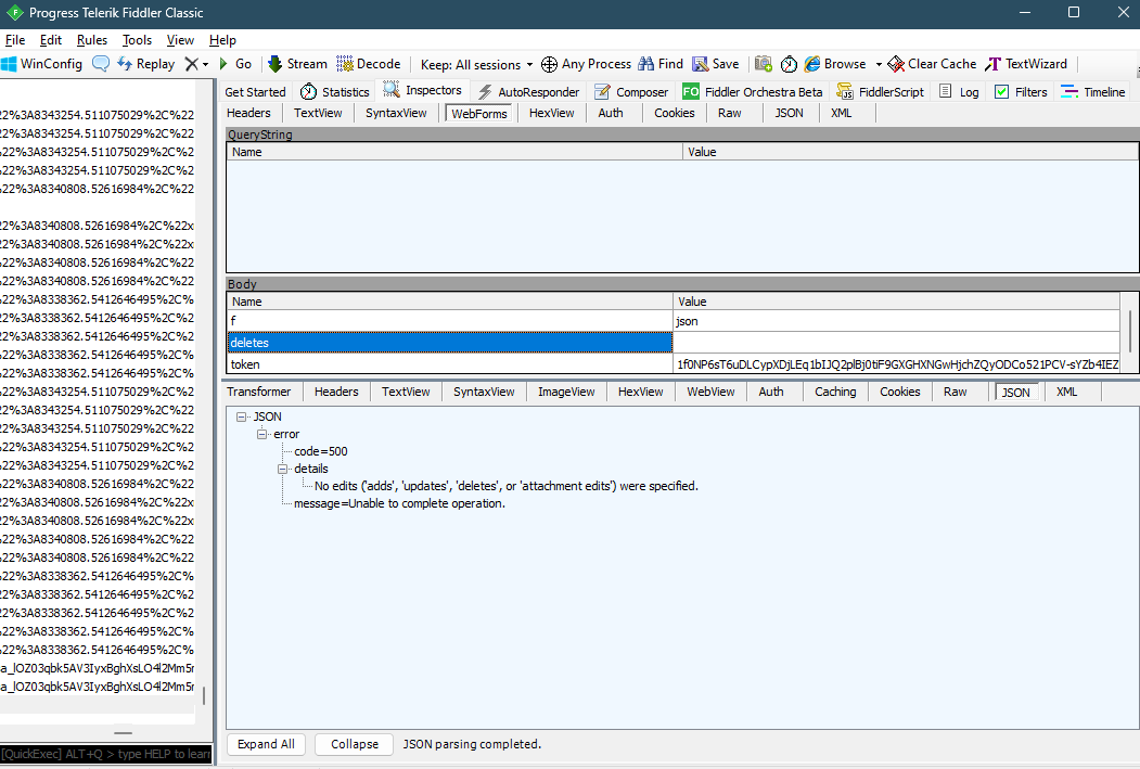 Solved: featureLayer.applyEdits ignores 3rd delete array - Esri Community