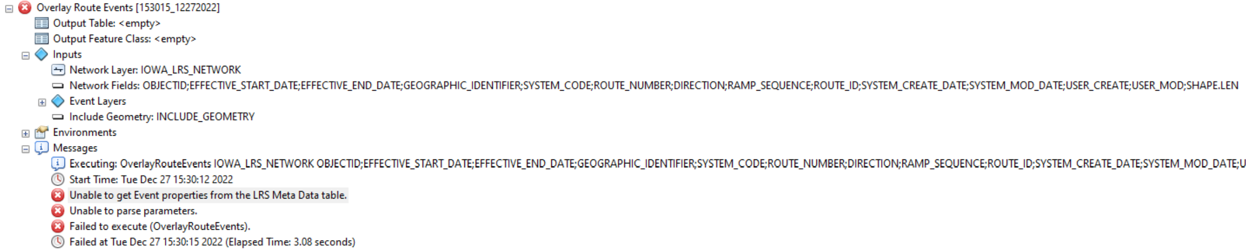 Solved: Overlay Route Events Error (ArcMap 10.8.1) - Esri Community