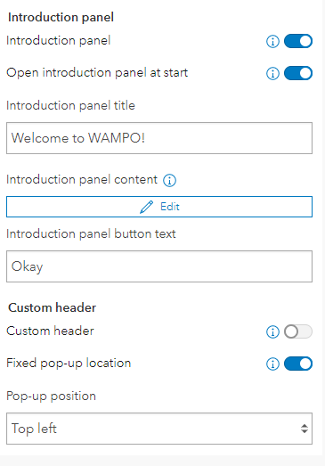 Interactive Legend Instant App: Introduction Panel... - Esri Community