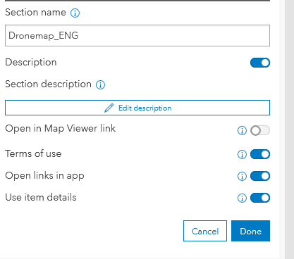 Solved: Portfolio App - Terms of use doesnt appear on the ... - Esri Community
