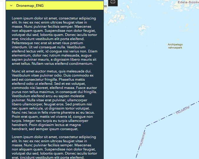 Solved: Portfolio App - Terms of use doesnt appear on the ... - Esri Community
