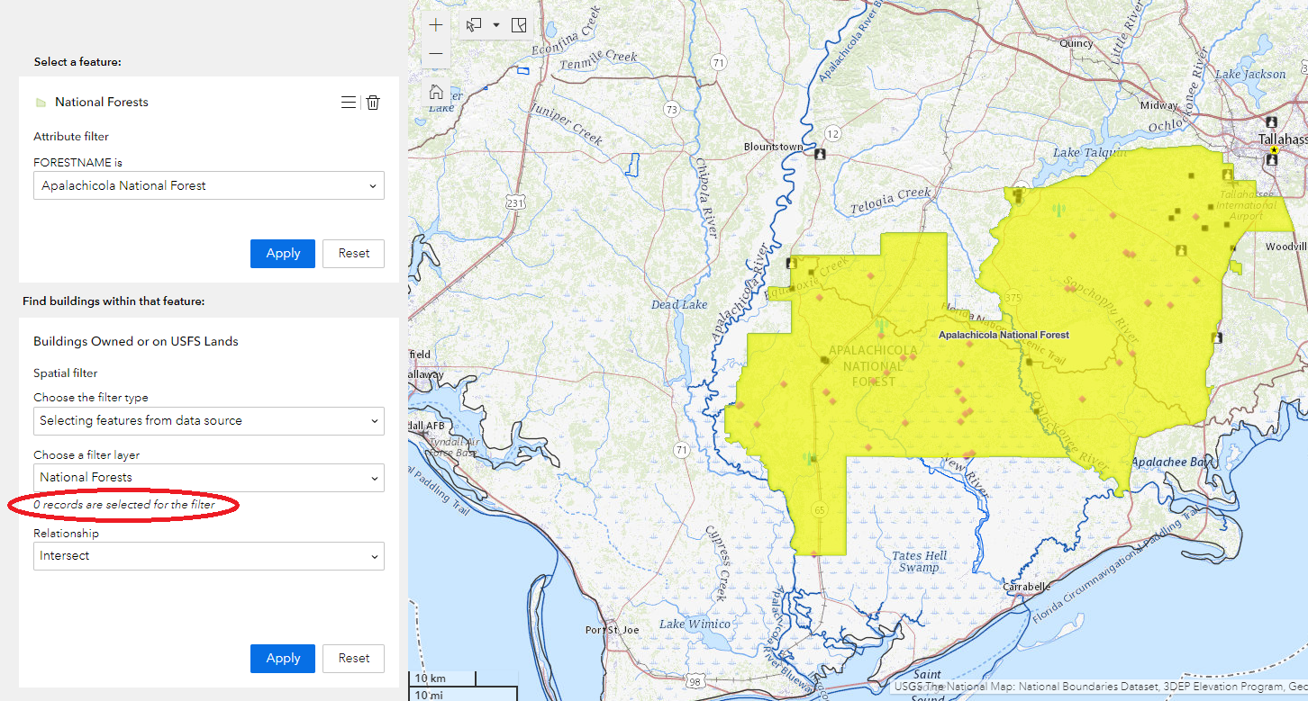 Experience Builder Query Widget Spatial Filter Esri Community