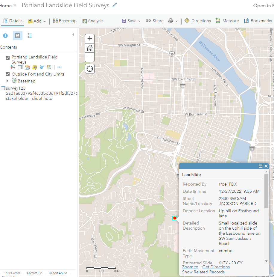 Attachment Viewer showing attachments for features... - Esri Community