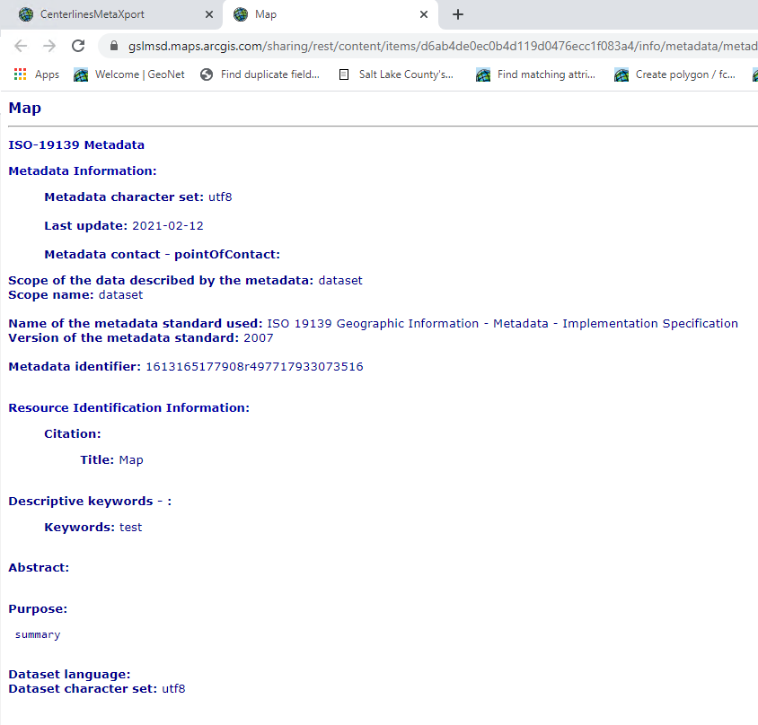 Getting Metadata into AGOL from ArcGIS Pro - Esri Community