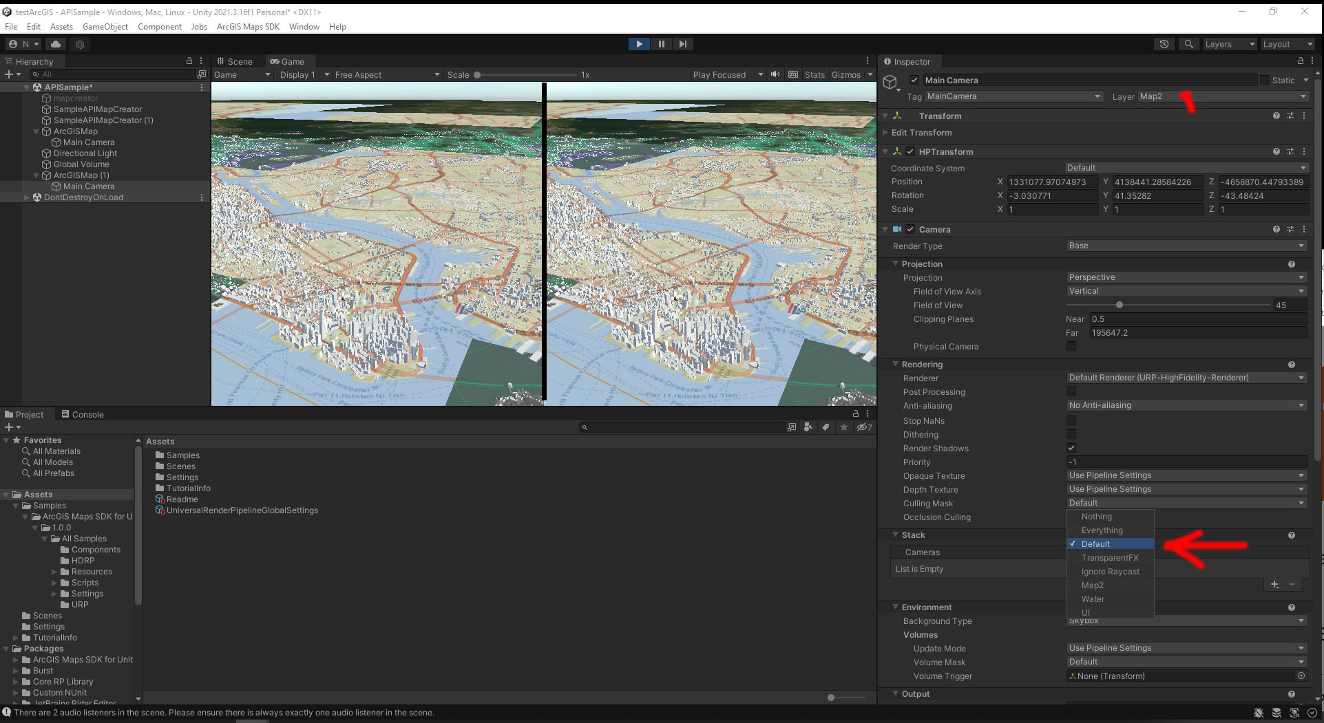 2 maps side by side, different layers - Esri Community