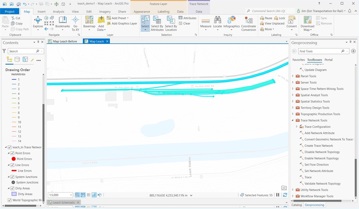 Create a Schematic Map for a Railroad Line - Esri Community