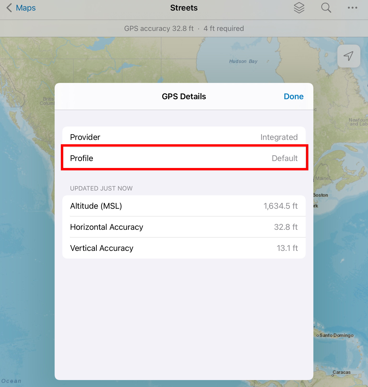 Change location profile from GPS Details - Esri Community