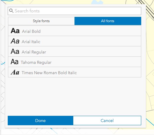 Available Fonts in Vector Tile Layer Editor - Esri Community