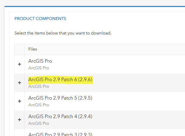Solved: Where is the option to download ArcGIS Pro 2.9.6 p... - Esri ... Solved: Where is the option to download ArcGIS Pro 2.9.6 p... - Esri ...